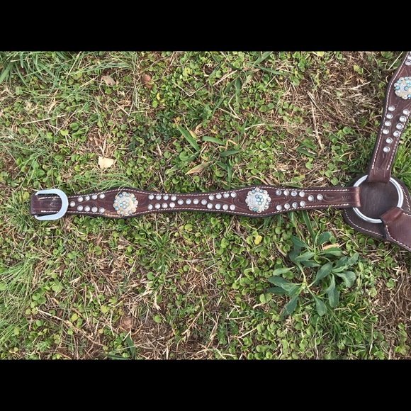 Other | Horse Tack Pretty Brown Tack Set With Stones | Poshmark